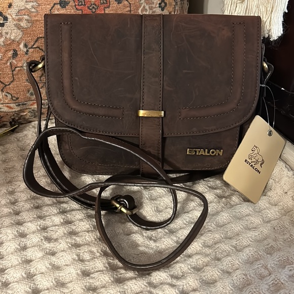 Estalon | Bags | Nwt Estalon Leather Crossbody Bag Purse 0 Leather ...
